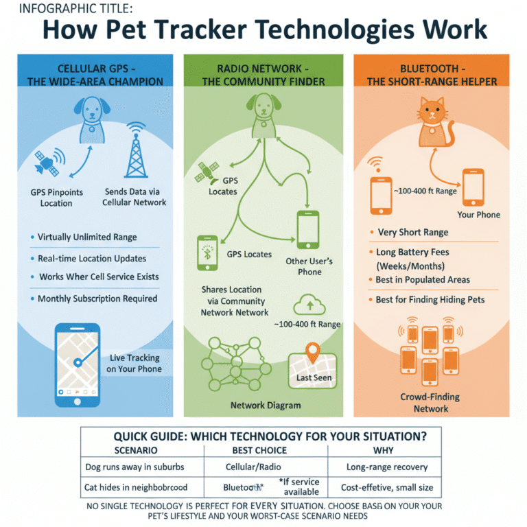 Pet Tracker Technology Explained: Cellular, Radio, and Bluetooth ...